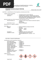 Unleaded Gasoline (Export RON 95) : Safety Data Sheet | PDF | Gasoline ...
