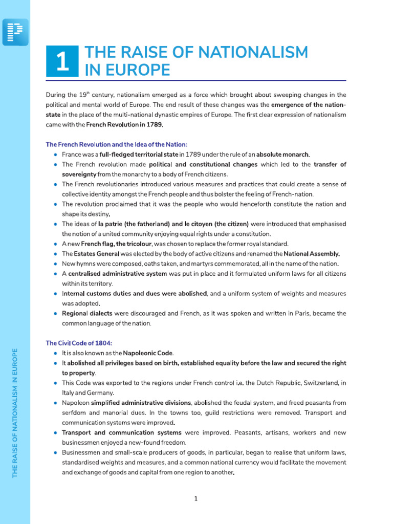 Nationalism in Europe | PDF