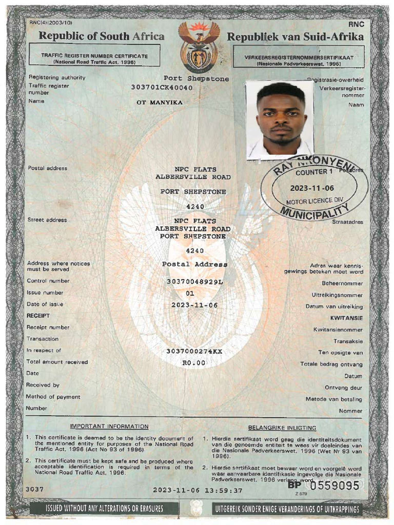 Traffic Register - Page-0001223 | PDF