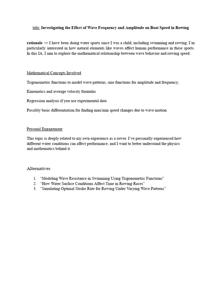 Nuri Can Pir Math IA Proposal | PDF