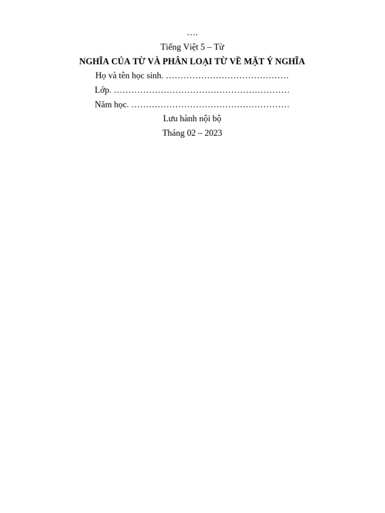 12 Chuyen de Tieng Viet Lop 5 Part03 | PDF