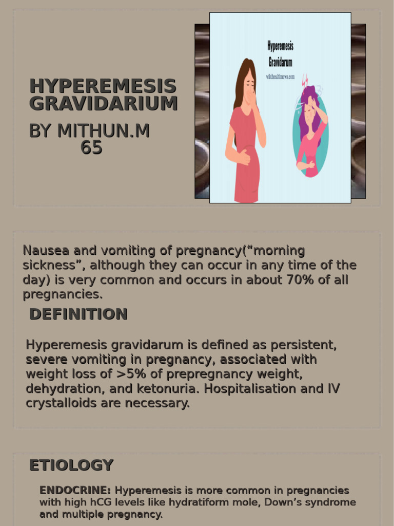 Hyperemesis Gravidarium (F) by Mithun.M | PDF | Nausea | Vomiting