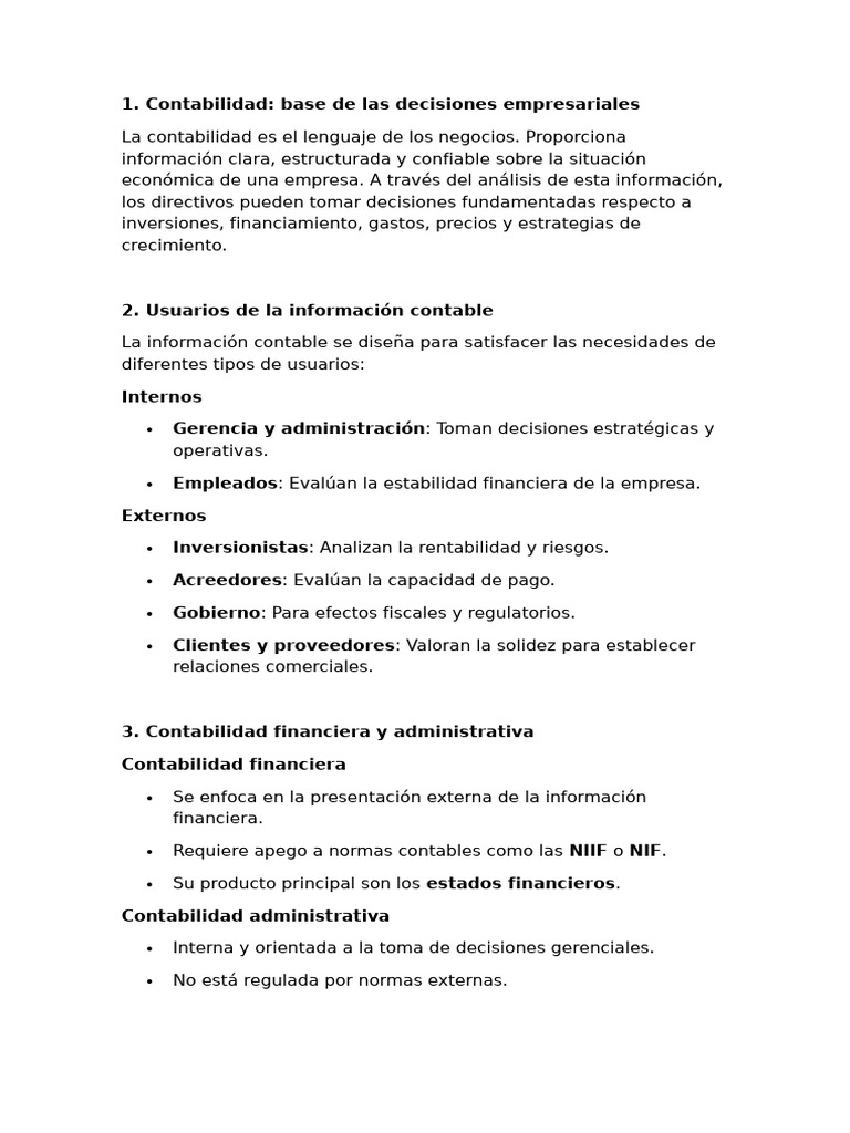 Unidad 1-Contabilidad y El Entorno de Los Negocios | PDF | Contabilidad | Estado financiero