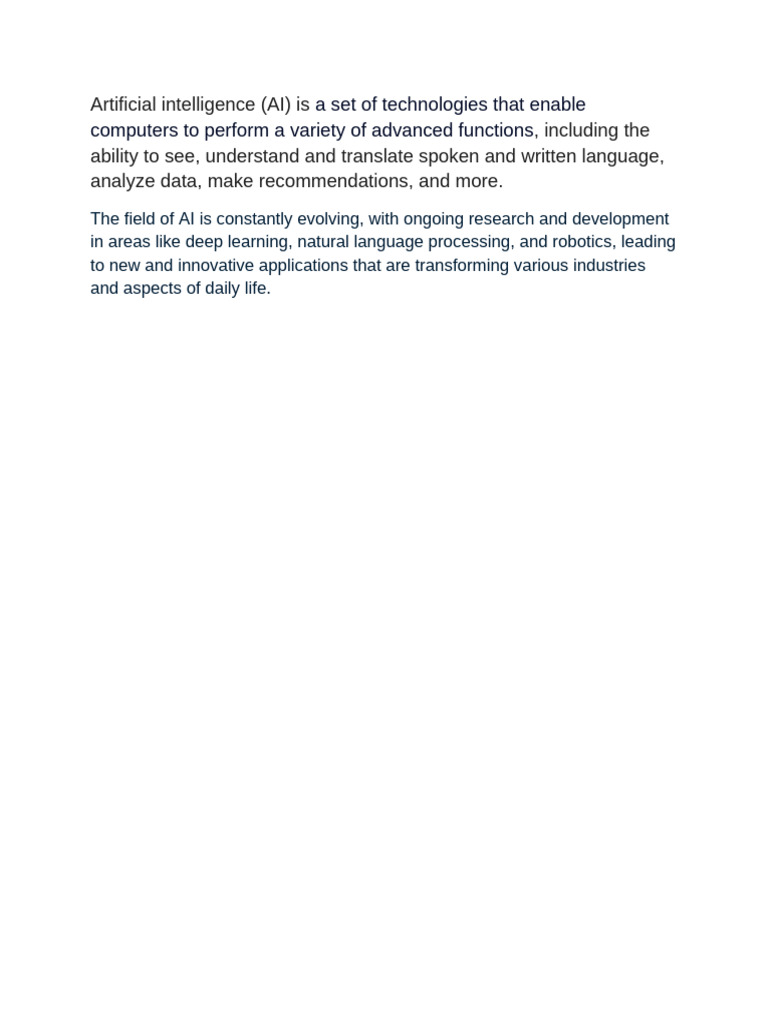 Understanding Artificial Intelligence Technologies | PDF