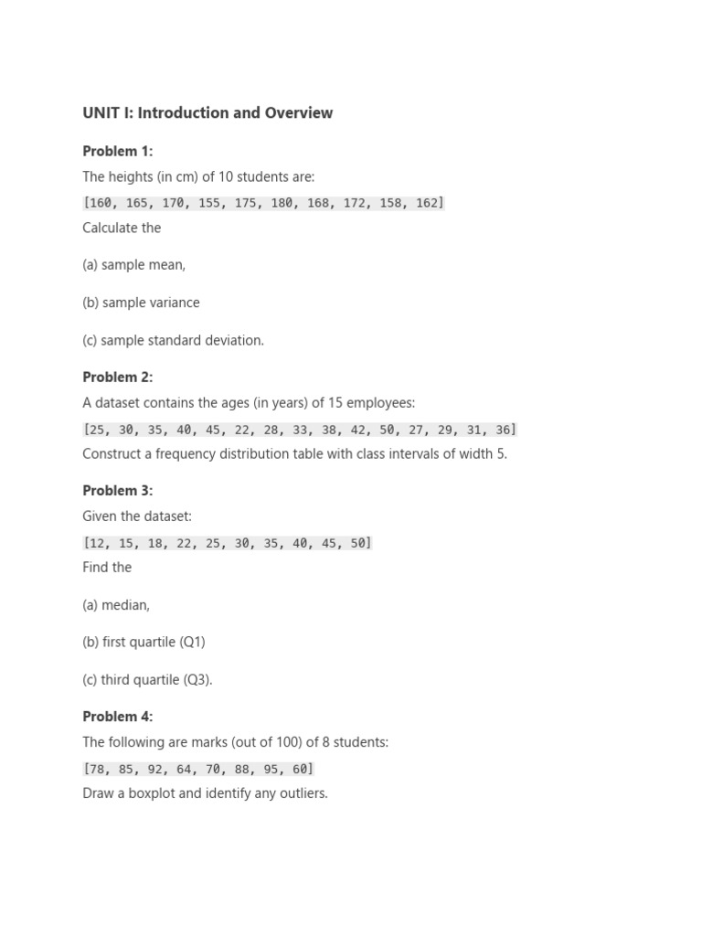 Expected Questons For Statistics Paper | PDF | Statistics | Probability Theory