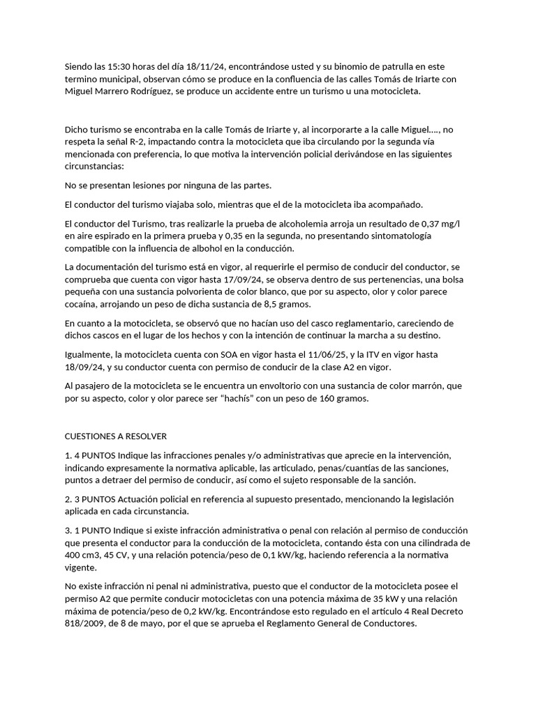 Casos Practicos Mógan | PDF | Licencia de conducir