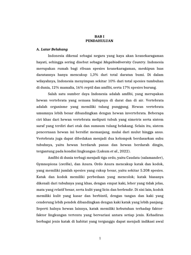 Keanekaragaman Amfibi di Indonesia | PDF
