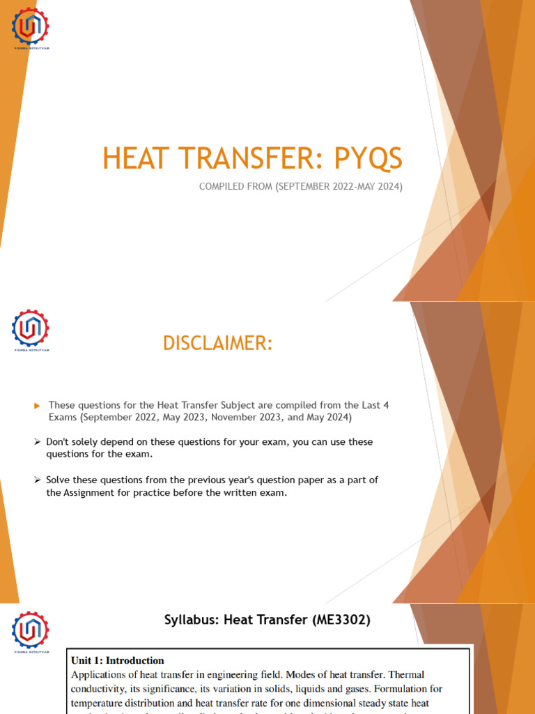 Heat Transfer - PYQ & Analysis | PDF