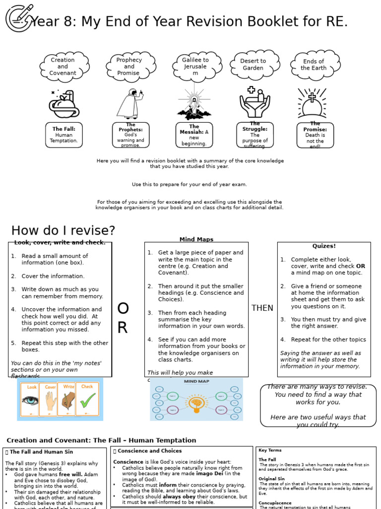 Year 8 End of Year Revision Classcharts | PDF | Jesus | Resurrection Of ...