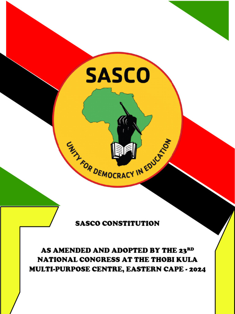 SASCO Constitution 2024 Overview | PDF | Government