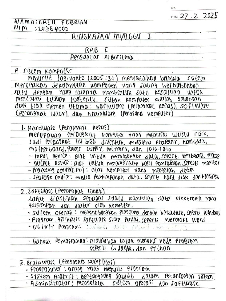 Resume Bab 1 Areil Febrian | PDF