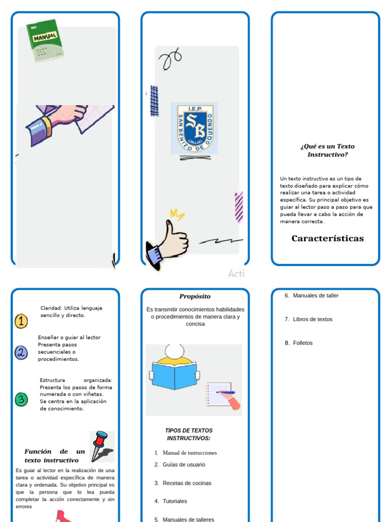 Triptico Manual Instructivo | PDF