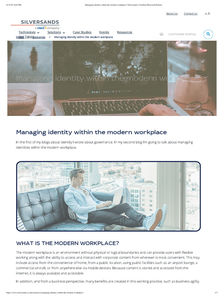 Modern Workplace Identity Management | PDF | Cloud Computing ...