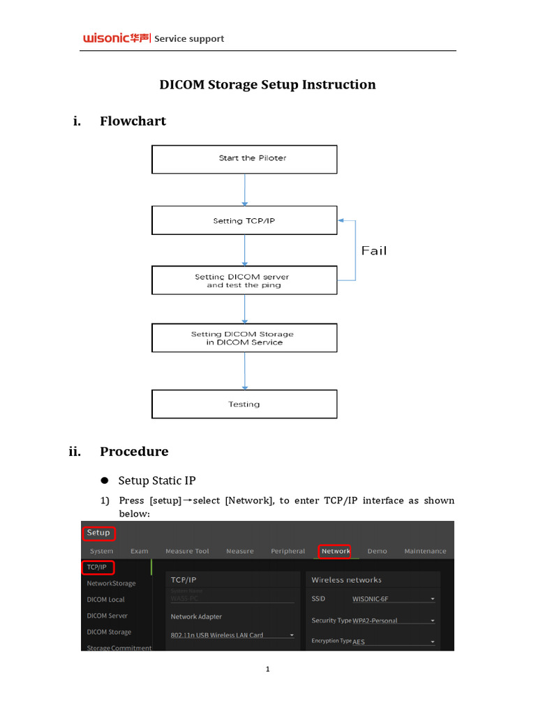 DICOM Storage Setup Instructions | PDF | Computer Network | Internet ...