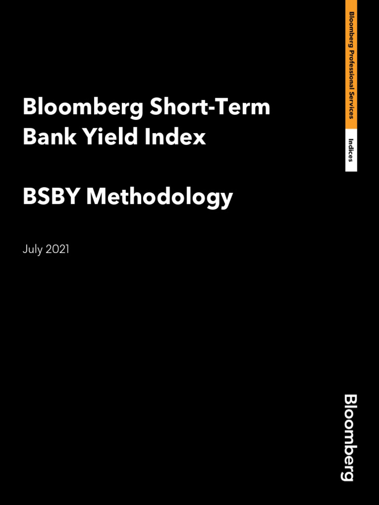 BSBY Methodology Document July 2021 | PDF | Bonds (Finance) | Banks