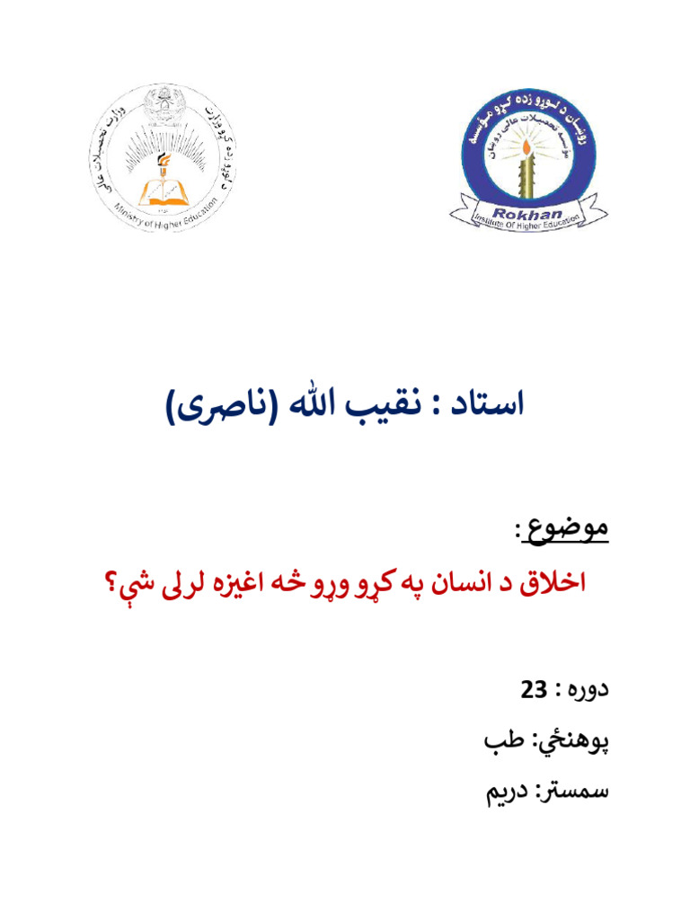 Islam Akhlaqi Nizam Assignment | PDF