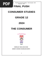 Consumer Studies Notes | PDF | Nutrition | Diet & Nutrition