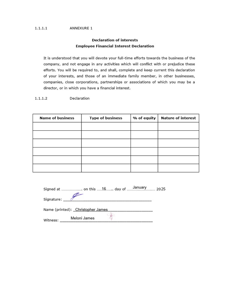 3 - Declaration of Interests | PDF
