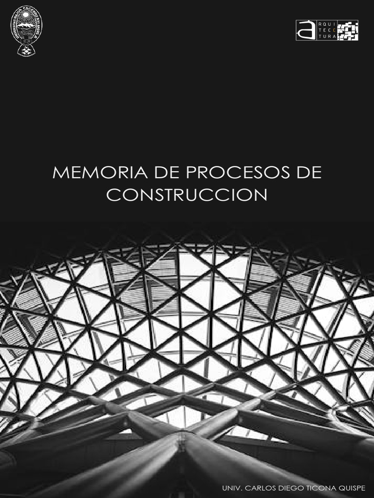 Memoria de Procesos Constructivos | PDF | Fundación (Ingeniería) | Ingeniería estructural