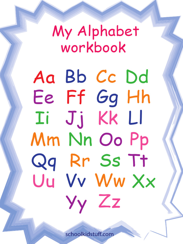Alphabet Tracing Workbook for Kids | PDF | Orthography | Collation