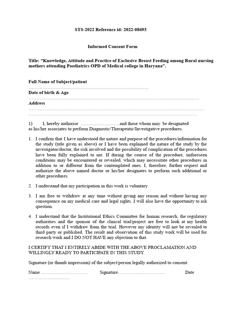 Consent Form | PDF