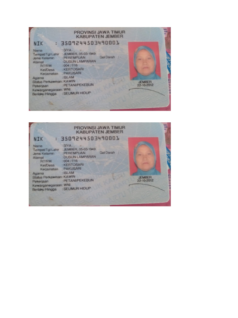 KTP Ibunya Nur Adikkkk | PDF
