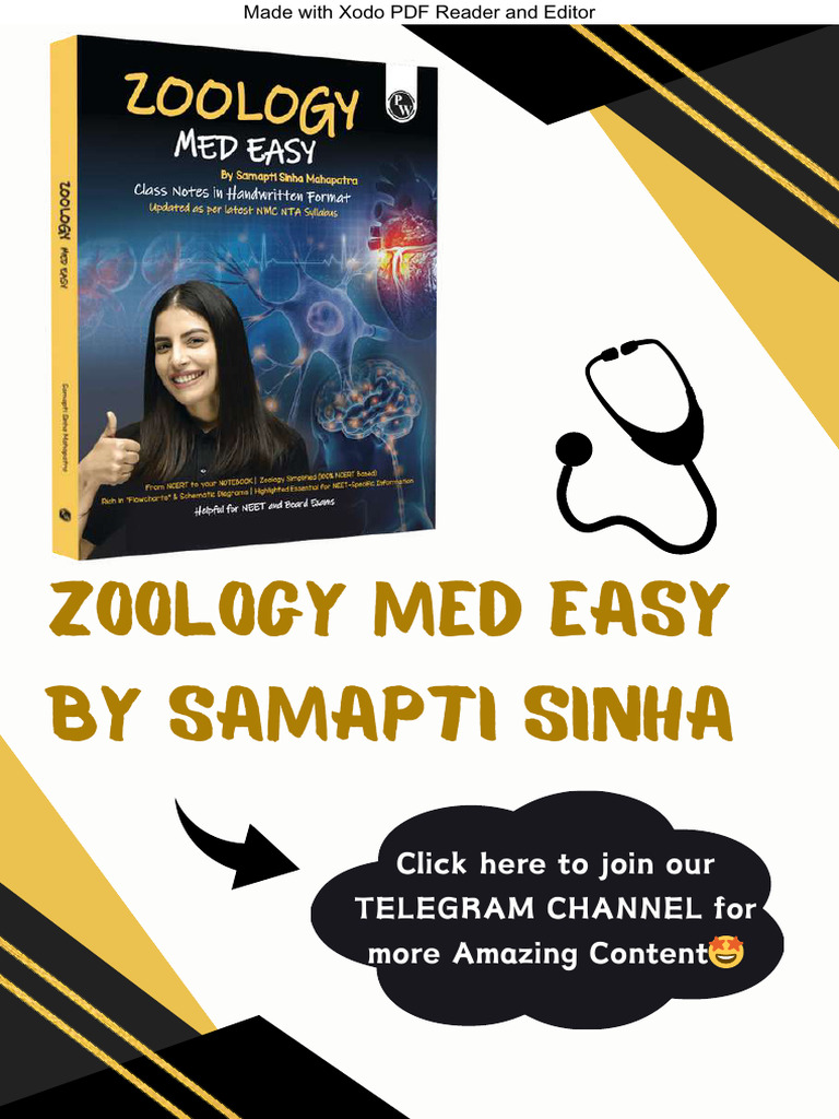 Zoology Med Easy by Samapti Mam | PDF | Computer Graphics | Digital Typography