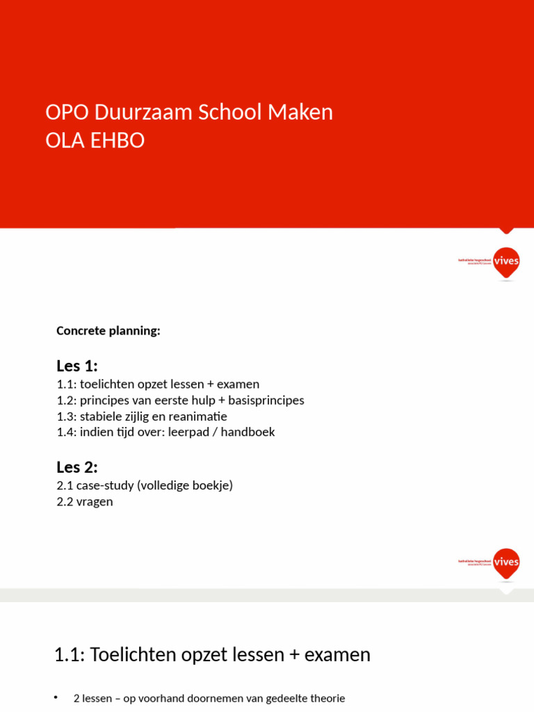 2324 Les 1 EHBO | PDF