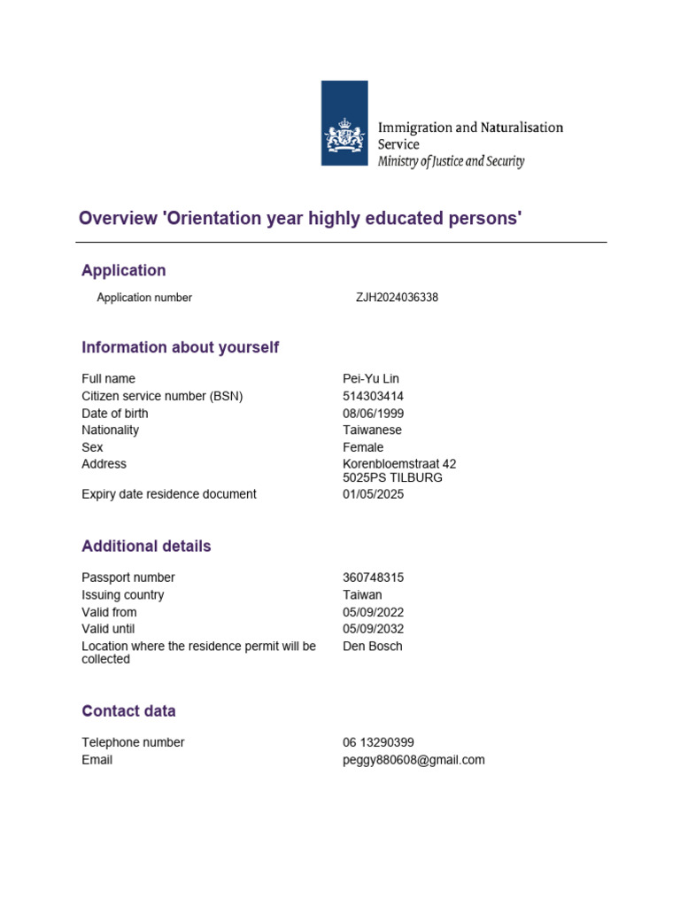 ZJH2024036338 - Orientation Year Highly Educated Persons | PDF