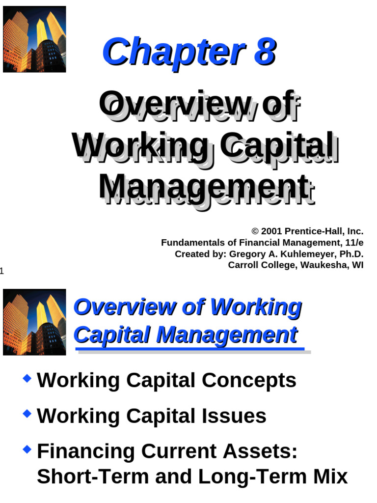 Overview of Working Capital Management | PDF | Debt | Working Capital
