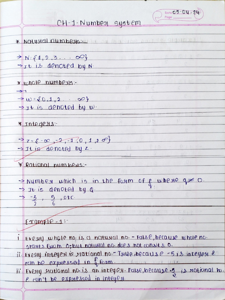 Maths CH 1 | PDF