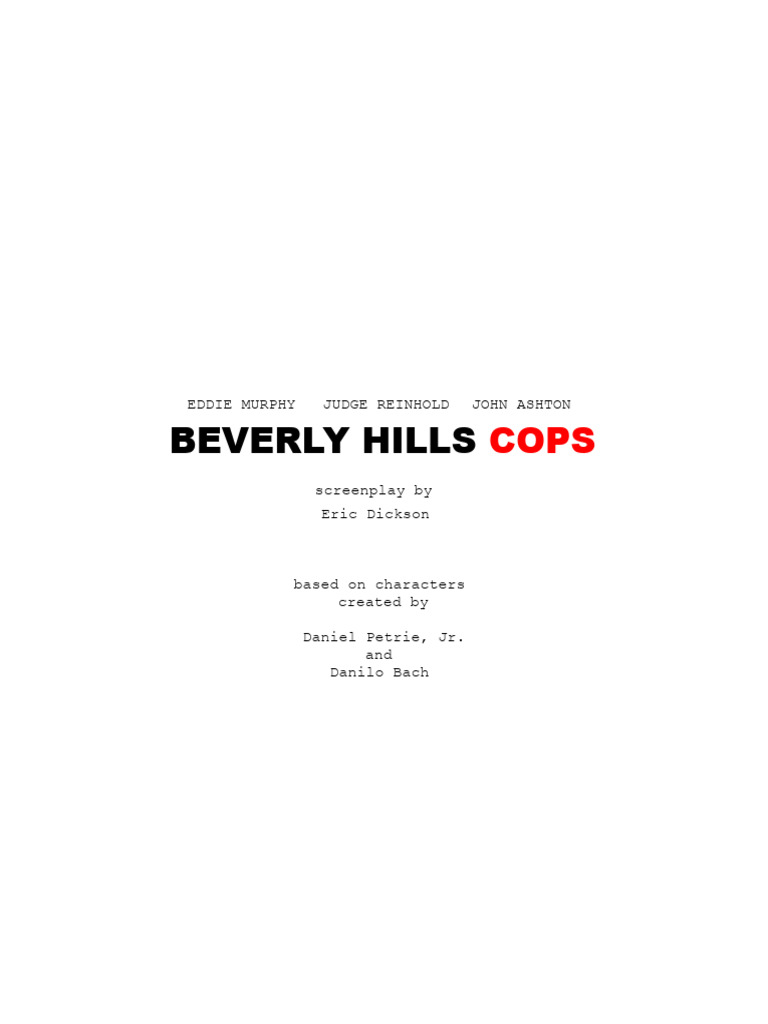 Beverly Hills Cops | PDF | Cargo