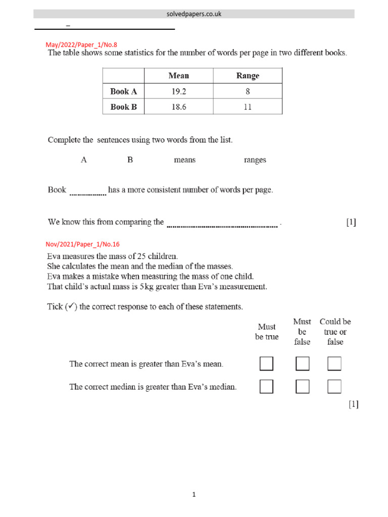 2022 17 Averages Checkpoint Sec 1 Mathematics | PDF