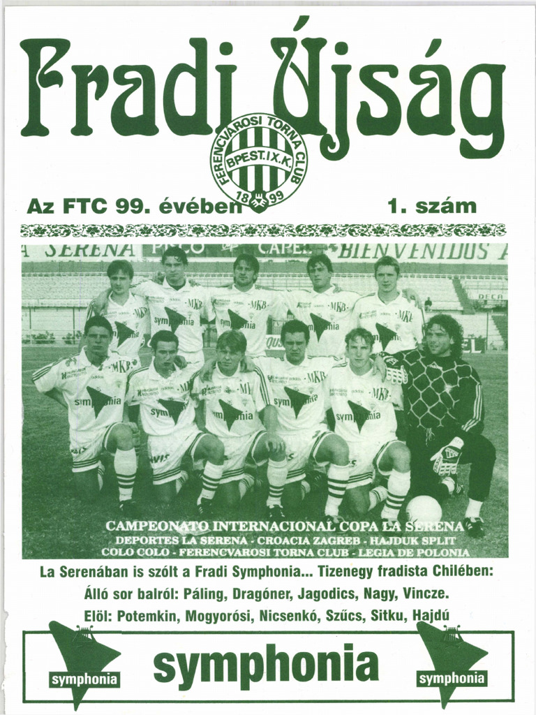 Fradi Ujsag 1998 Pages1-25 | PDF