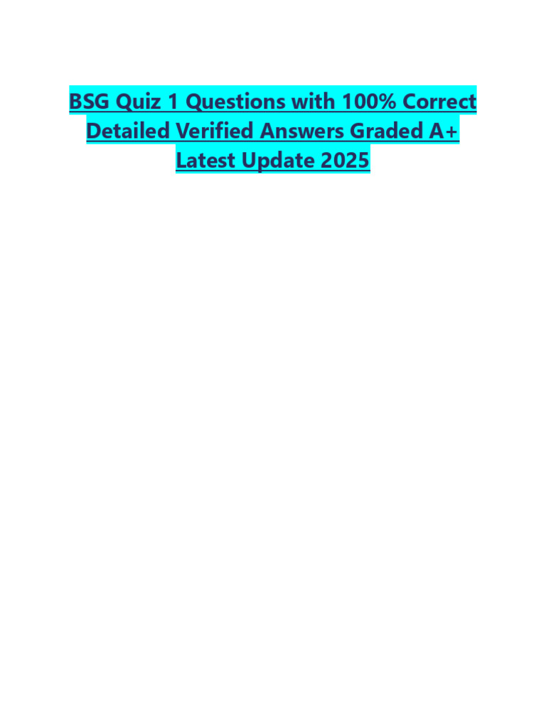 BSG Quiz 1: Key Competitive Factors | PDF | Retail | Interest