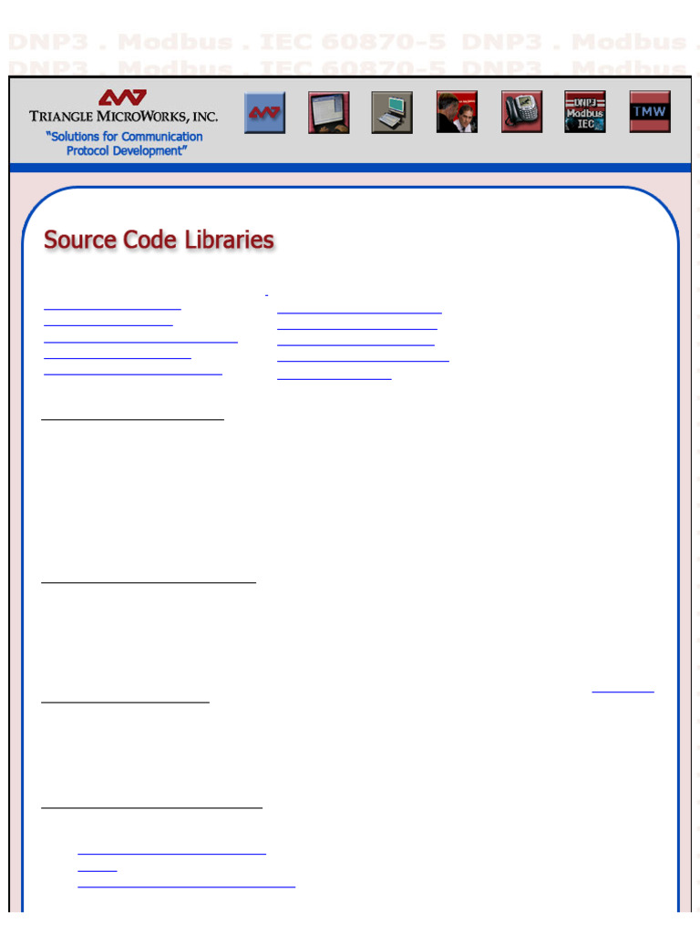 Triangle MicroWorks Source Code Library Information | PDF | Library (Computing) | Software