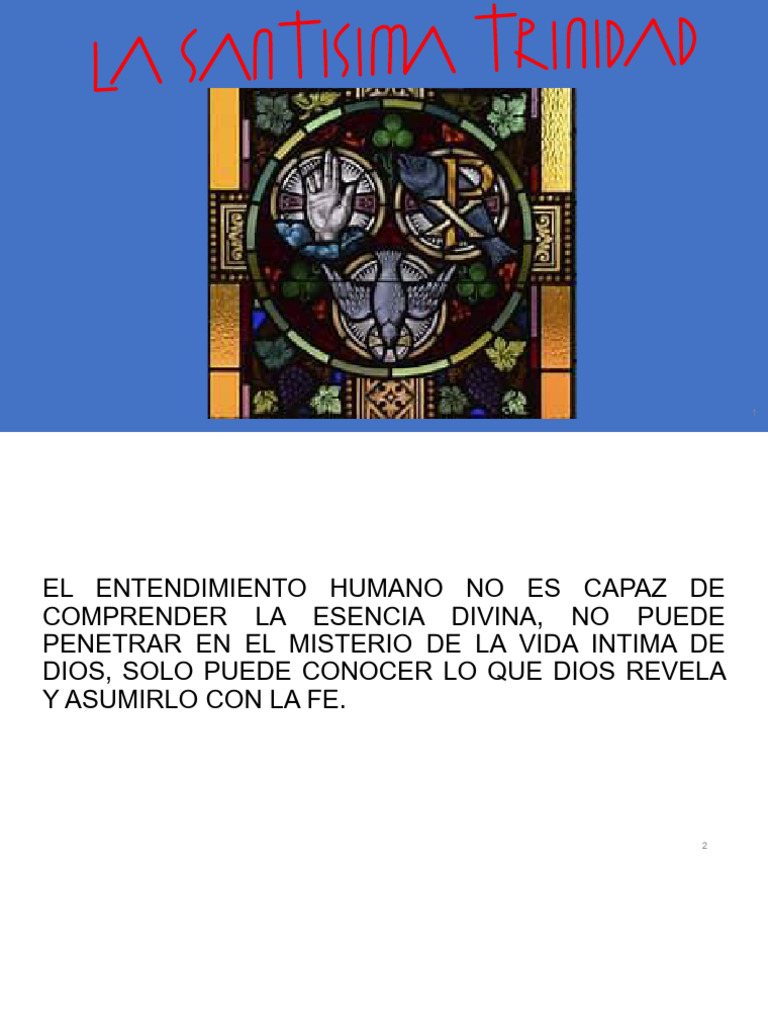 La Santisima Trinidad | PDF | espíritu Santo | Trinidad