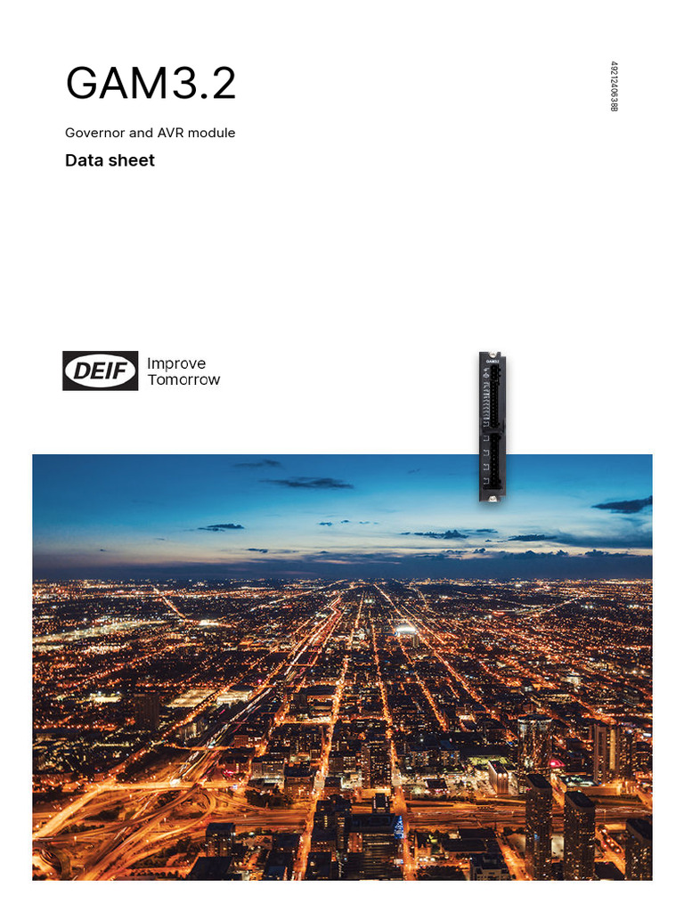 GAM3.2 Governor and AVR Module Data Sheet | PDF | Power Supply | Relay