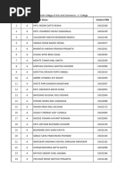 Student Names and IDs List | PDF