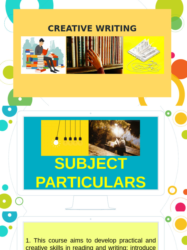 Creative Writing Course Overview | PDF | Poetry | Creative Writing
