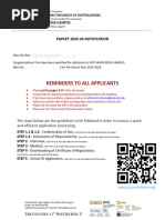 PUP Admission Document 2025 | PDF | Identity Document | Birth Certificate