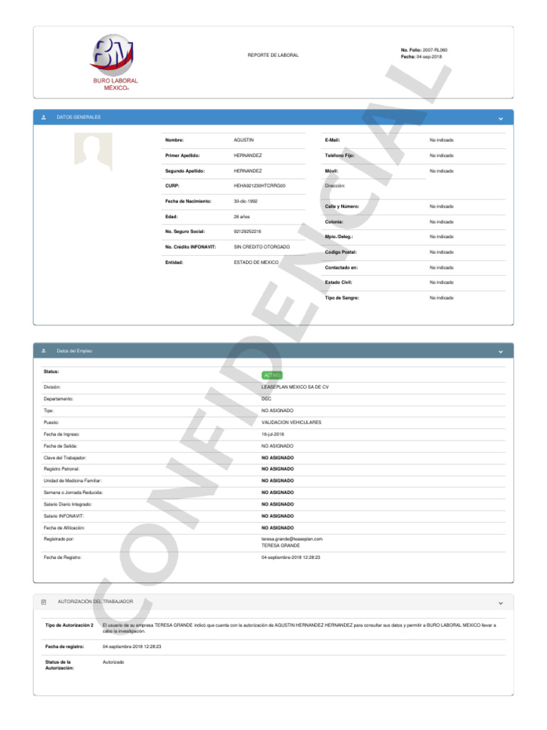 Ejemplo Reporte Con Sat, Demanda Laboral y Judicial | PDF | Derecho ...