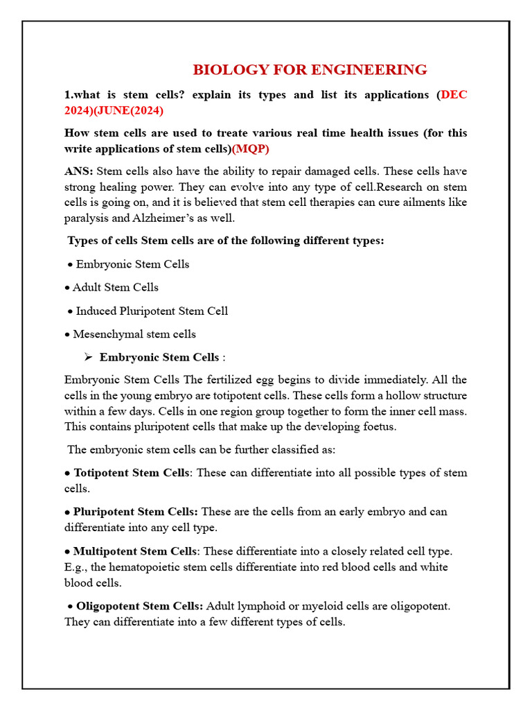 Module 1 Biology Pyqs With Solutions | PDF | Carbohydrates | Biomolecules