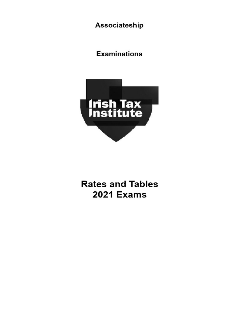 2021 Tax Rates and Exemptions Tables | PDF | Taxes | Government Finances