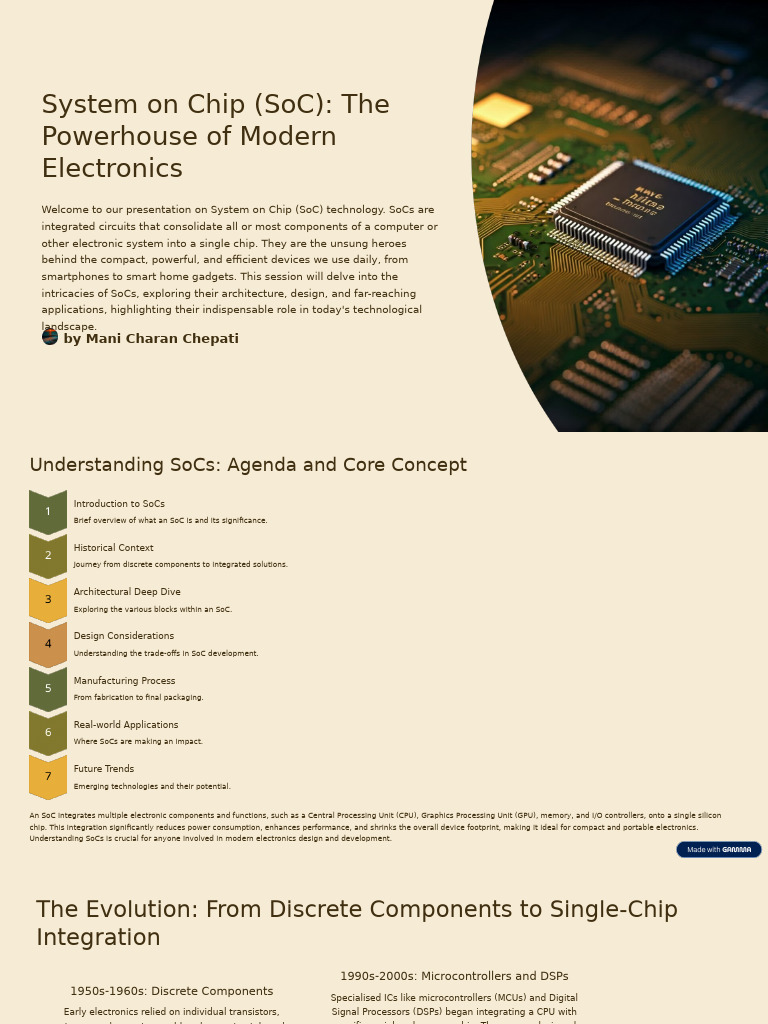 System On Chip SoC The Powerhouse of Modern Electronics | PDF | System ...