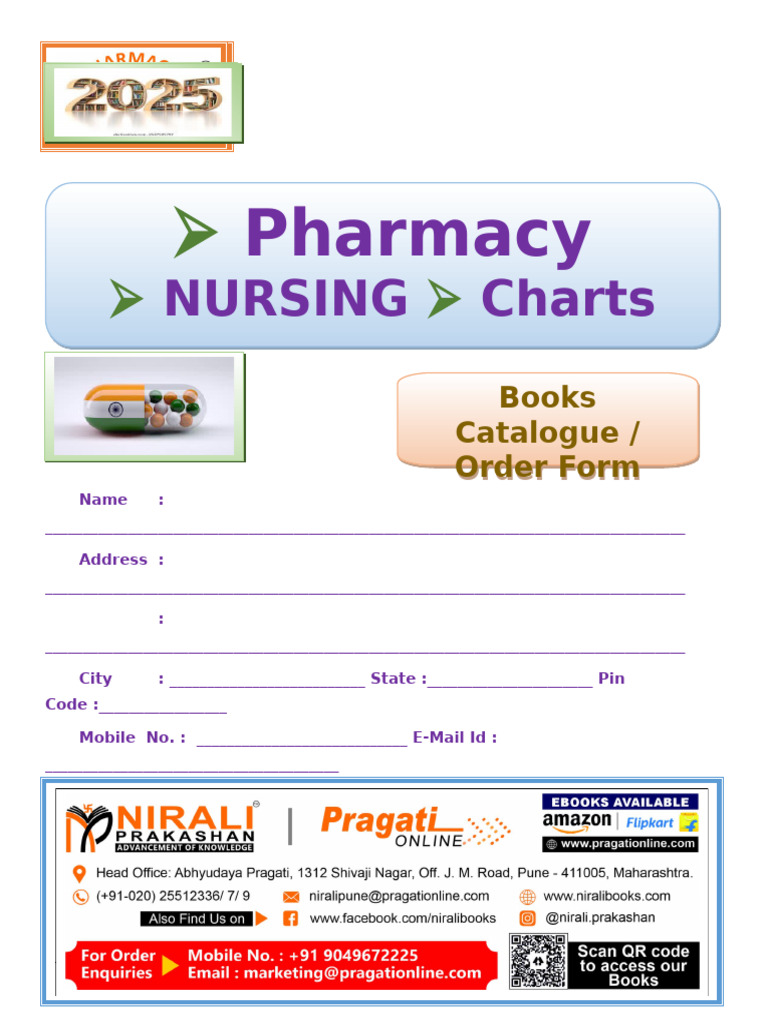 Pharmacy Nursing Charts Order Form Cataglogue Feb 2025 | PDF ...