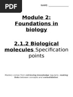 OCR (A) Biology A-Level Module 2 Foundations in Biology Revision - PMT ...