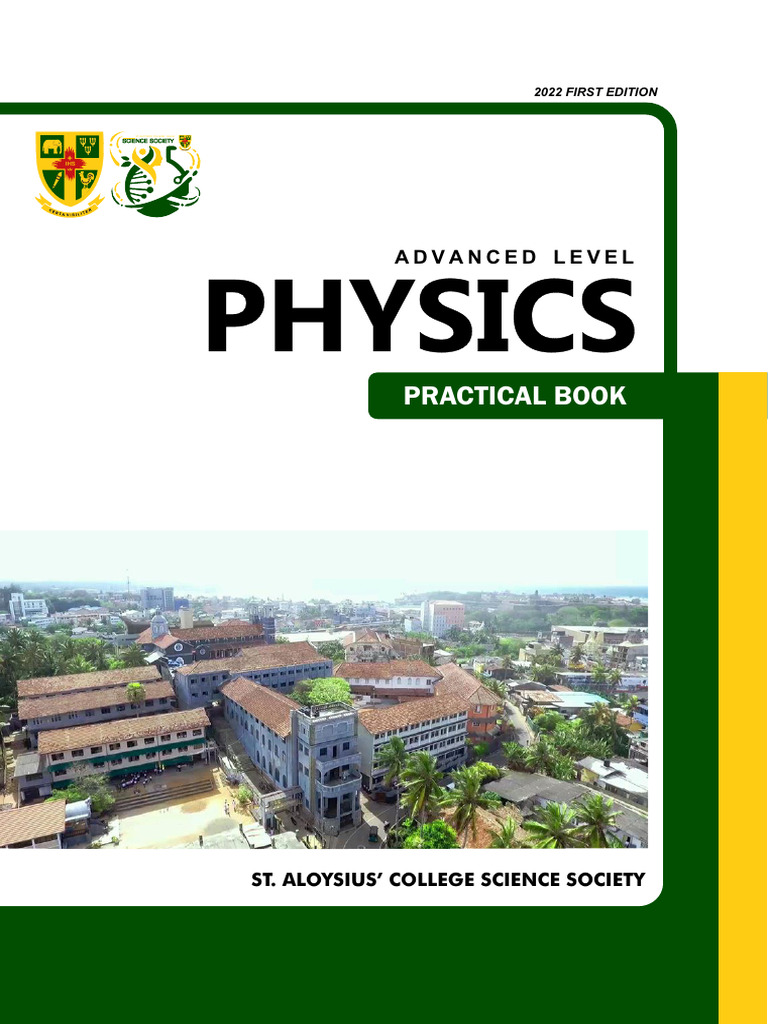 Physics Practical Book StAloysius' College 240616 100306 | PDF