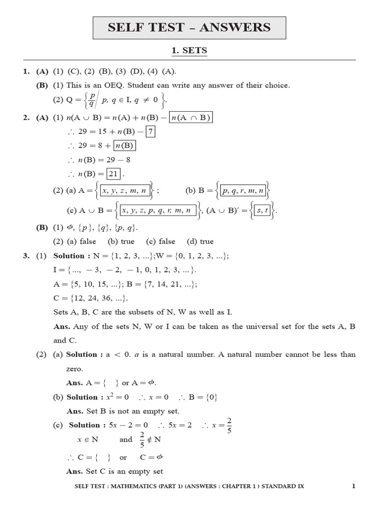 Maths Chapter 1 Set | PDF | Mathematics | Mathematical Logic