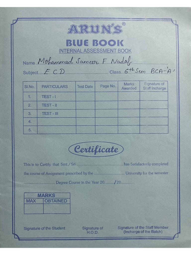 ECD Assignment 1 | PDF